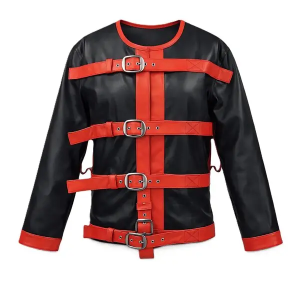 ZASTASTUDIO Leather Jacket With Harness Straps