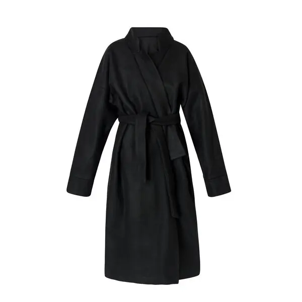 LIA ARAM Belted Wool Coat