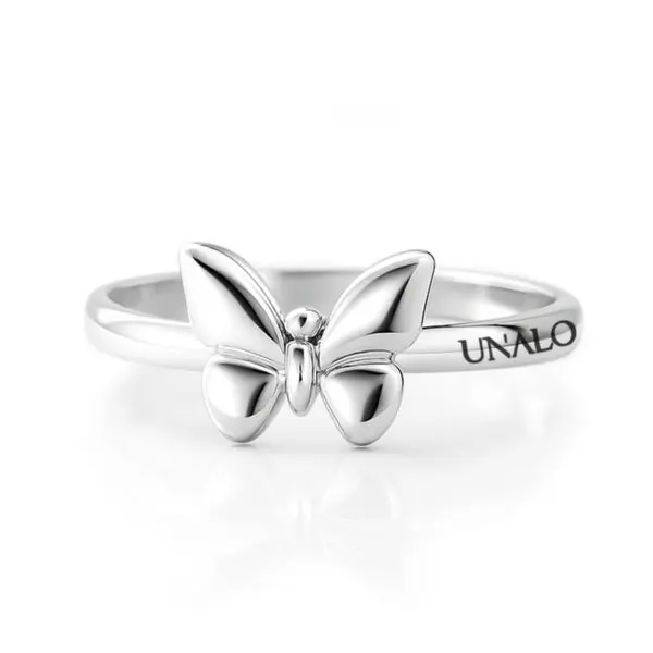 UNALOE Butterfly Ring In Sterling - Silver
