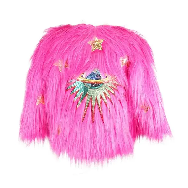 JENNAFER GRACE Planet Queen Faux Fur Jacket