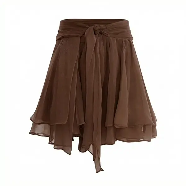 UNDERFLIRTY Dolce Mini Skirt - Brown