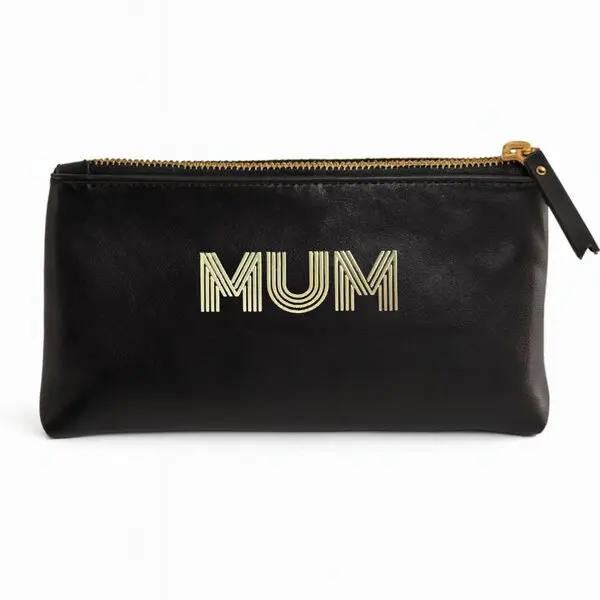 VIDA VIDA Luxury Leather Makeup Bag - Black