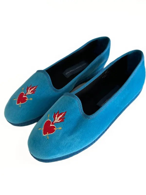 ACQUA PURA Valentina Friulane Slippers - Blue