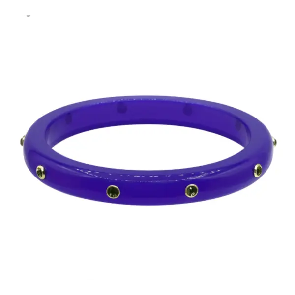 MICHAEL NASH JEWELRY Kristen Studded Bangle - Purple