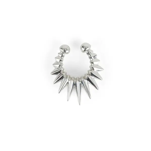 KASUN LONDON Septum Clip On Ring - Silver