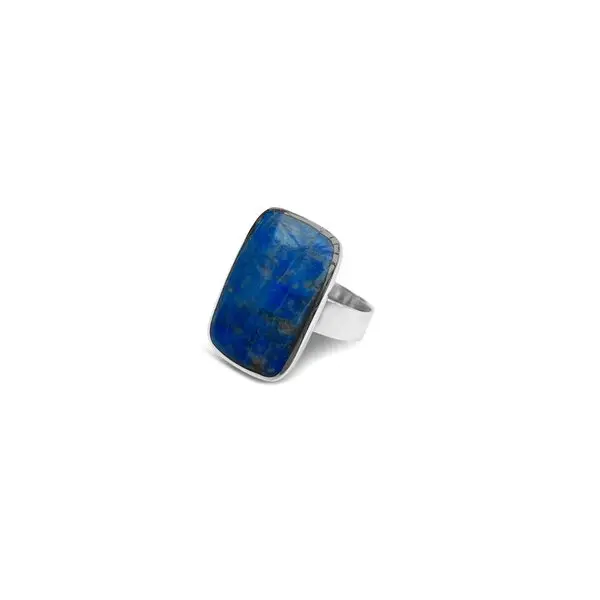 FV JEWELLERY La Stèle Lapis Ring - Blue/silver