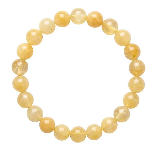SEREE Abundance Crystal Beaded Bracelet - Yellow