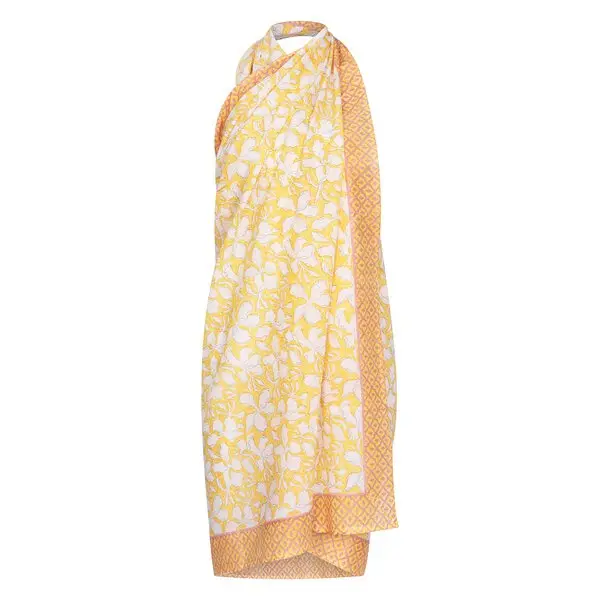 NOLOGO-CHIC Buttercup Tile Sarong & Orange - Yellow