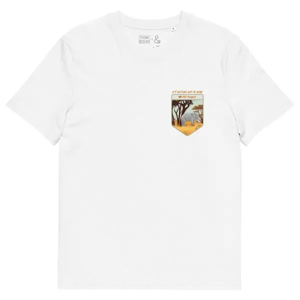 ANCHOR & CREW Think Ocean Elephant Love The Planet Organic Cotton T-shirt - White