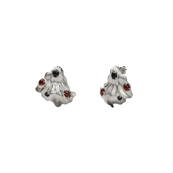 ONI Chanterelle Cluster Earrings - Silver