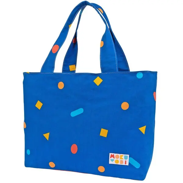 MOKUYOBI Classic Perfect Tote - Blue/red