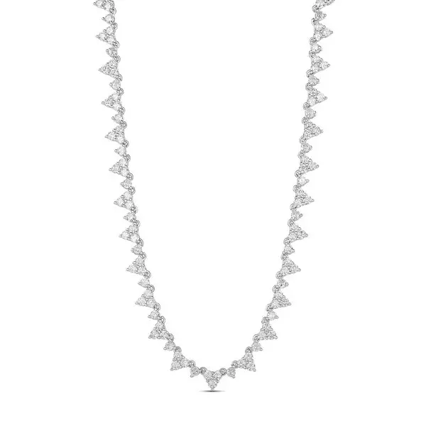SHYMI Cluster Tennis Necklace - Silver