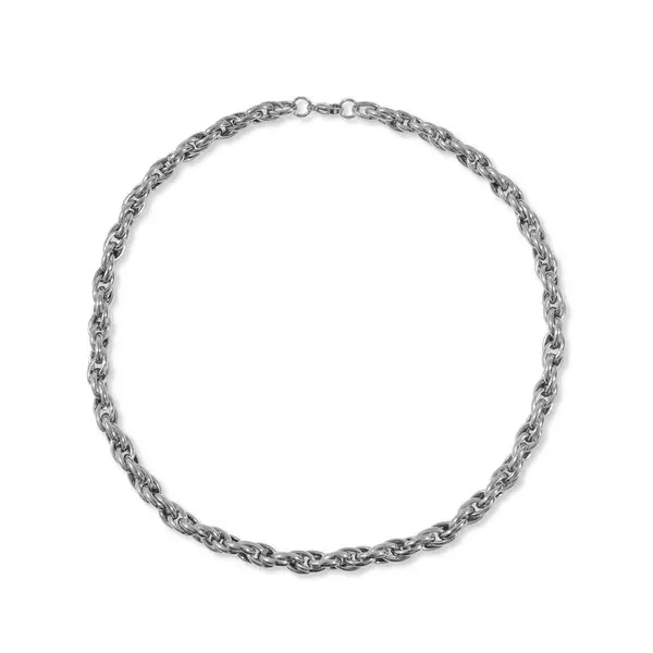 A WEATHERED PENNY Knot Chain Necklace - Silver
