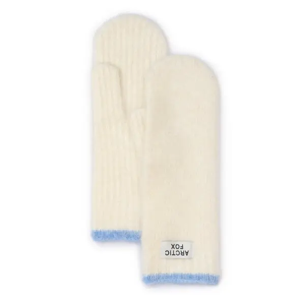 ARCTIC FOX & CO. Alpaca Mittens - White/blue