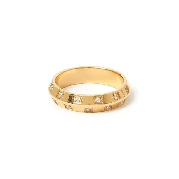 ARMS OF EVE Ibiza Zircon Stone Ring - Gold