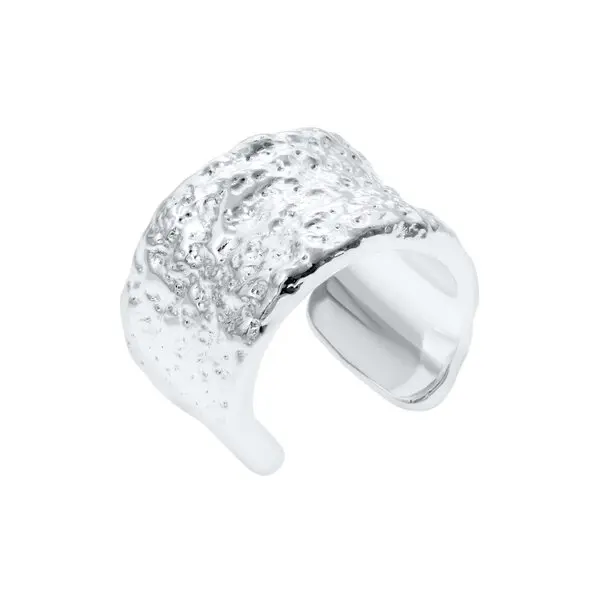LUCY QUARTERMAINE Solid Sterling Hula Ear Cuff - Silver