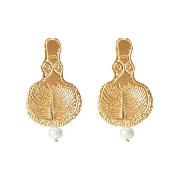 ASSUWA Kybele Pearl Earrings - Gold