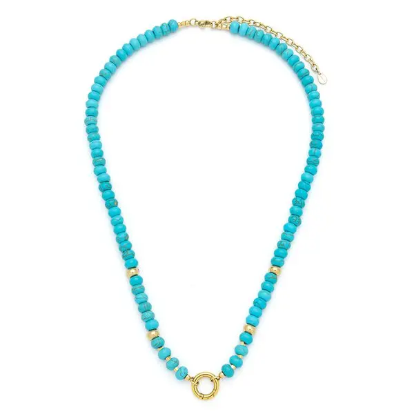 KAMARIA Raya Turquoise Gemstone Necklace - Blue