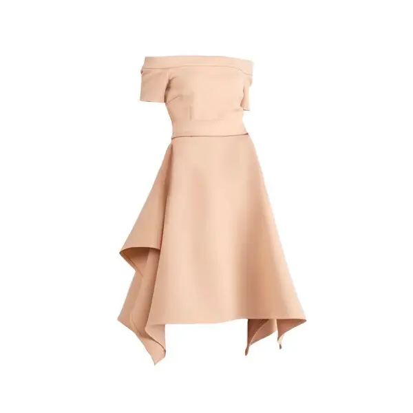 LAURA DAILI Off-shoulder Asymmetrical Dress