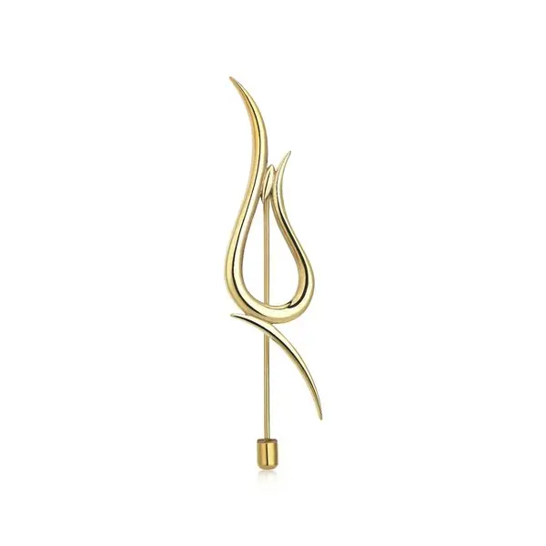 C|ND|N BY CANDAN BALTO Istanbul Tulip Brooch - Gold
