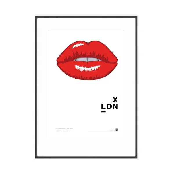 Curiosity Snug Lip Lines Series X Ldn Print