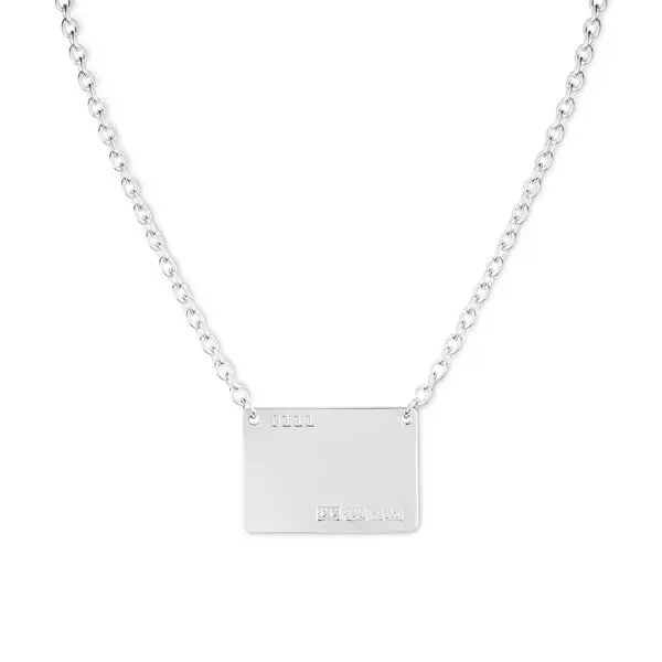 WARE COLLECTIVE Sterling Tag Chain Necklace - Silver