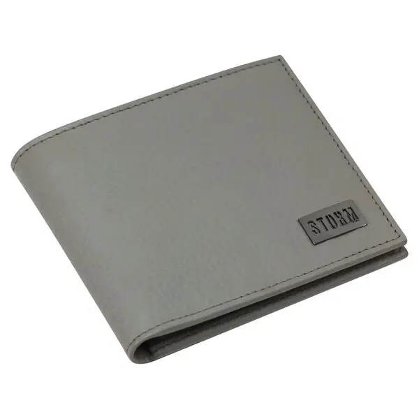 STORM Cares Leather Emboss Wallet - Grey