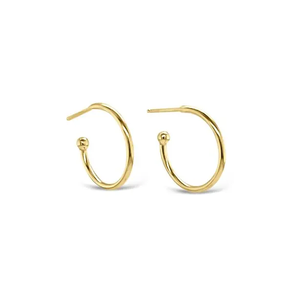 LUTIRO Hoop Earrings 15mm - Gold