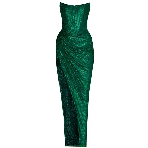 ANGELIKA JOZEFCZYK Gaia Sequin Evening Gown