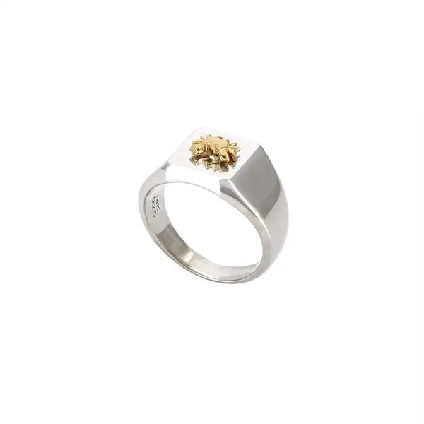 ORIGAMI JEWELLERY Signet Ring Crab - Silver