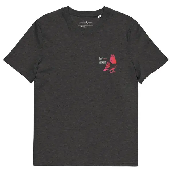 ANCHOR & CREW Heather Eight Fight Or Flight Club Editions Organic Cotton T-shirt - Black