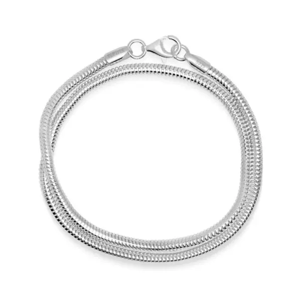 NIALAYA JEWELRY Wrap-around Chain Bracelet - Silver