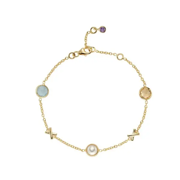 AUREE JEWELLERY Miramar Gemstone Bracelet - Gold