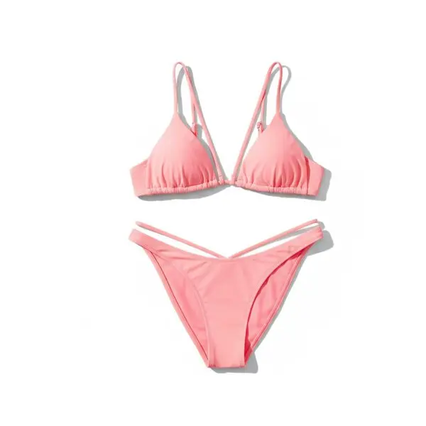 ALTRA VOLTA Triangle Bikini Set - Orange