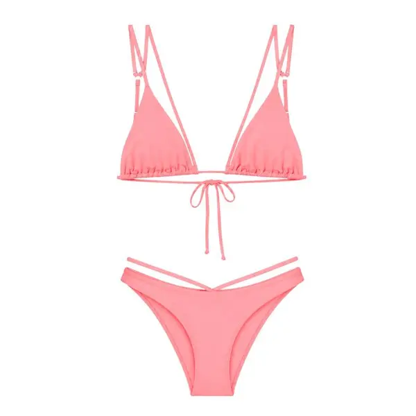 ALTRA VOLTA Triangle Bikini Set - Orange