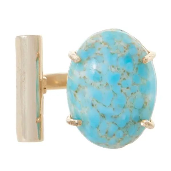 CASTLECLIFF Orbit Cocktail Ring - Gold/blue