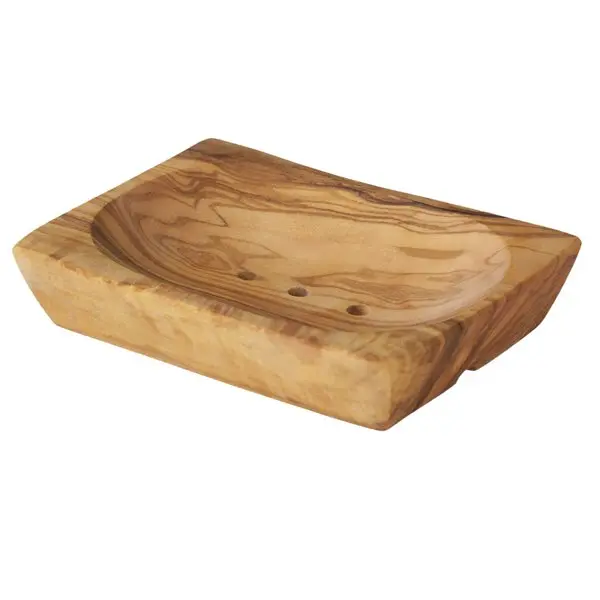 GREYMINT Olive Wood Soap Holder - Brown