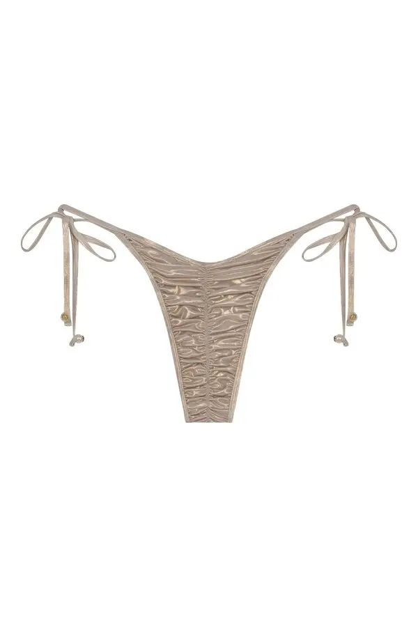 GOD SAVE QUEENS Venus Bikini Bottom - Silver