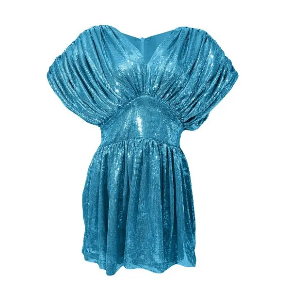 JULIA CLANCEY Zowie Mini Dress - Blue