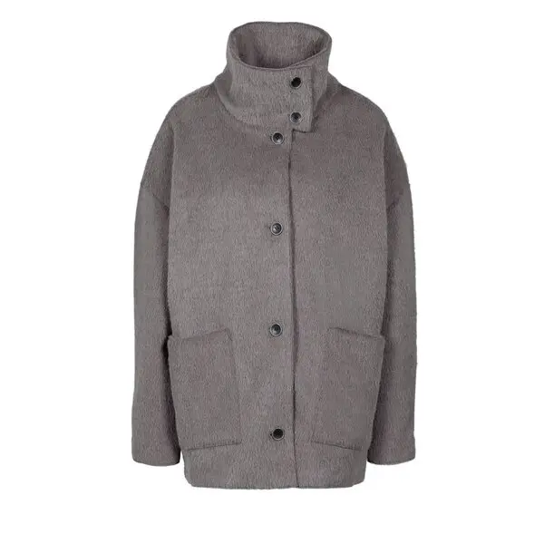 FREAKY NATION Fake Camel Hair Long Jacket