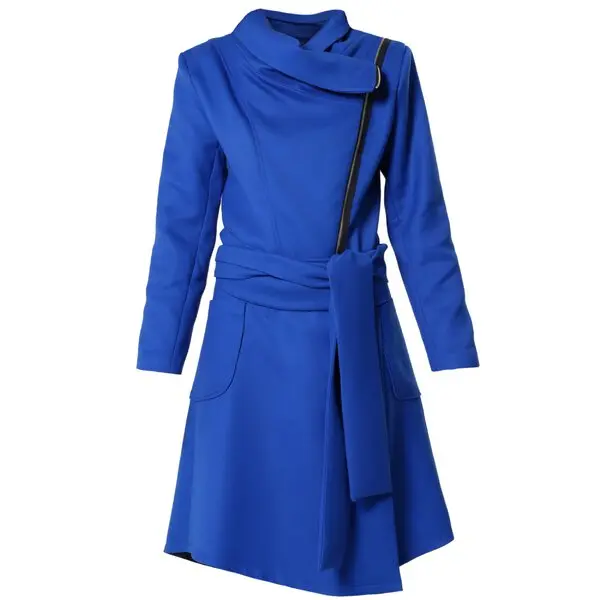METAMORPHOZA Asymmetric Belted Coat