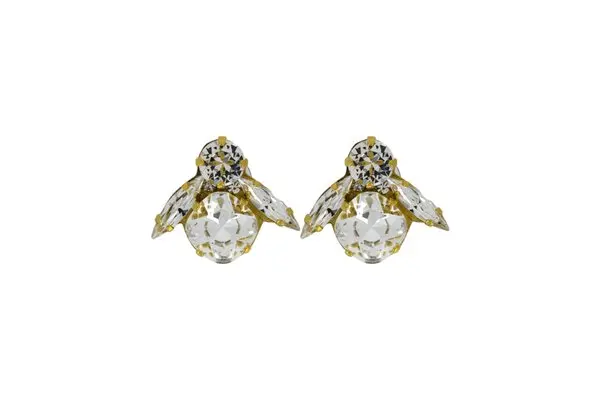 VICKISARGE Big Bee Pierced Earrings - Yellow