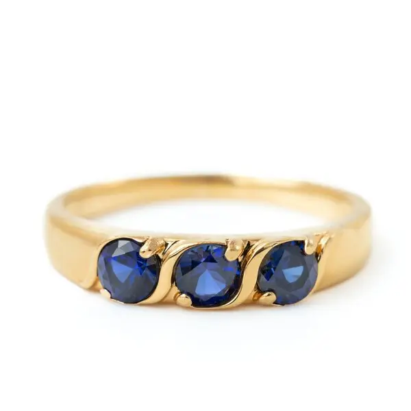 BELINDA JEWELZ Sapphire Vintage Birthstone Ring - Blue