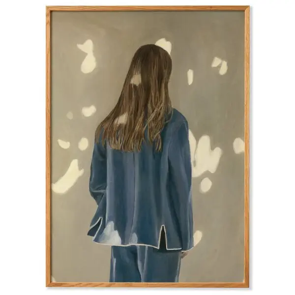 PAPER COLLECTIVE Blue / Grey / Neutrals Light And Shadow Art Print - Blue/grey