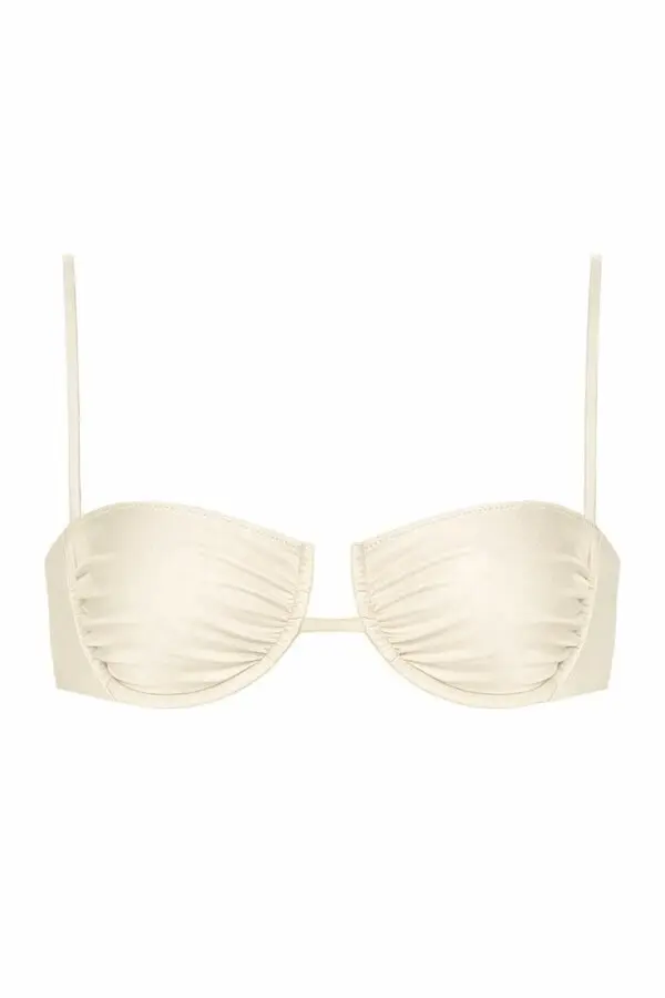 MONTCE Simonette Bikini Top - White