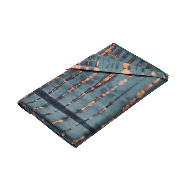 Pink Haley Hand Dyed Beach Sarong In Deep Sea - Blue