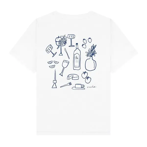 VELD Griffith Crew Neck T-shirt With Graphic Print - White