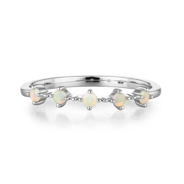 AZURA JEWELRY NEW YORK Celestial Opal Ring - Silver