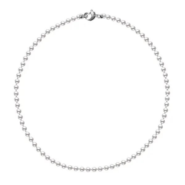 ROSEATE JEWELRY Roseate Akoya Pearl Necklace With Heart Clasp - Silver