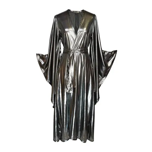 JENNAFER GRACE Galaxy Shine Kimono - Silver